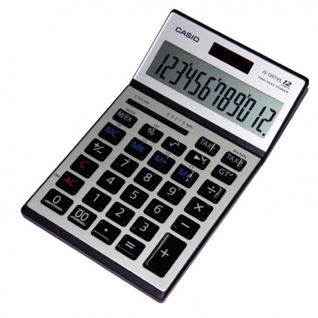 ماشین حساب کاسیو مدل JS-120TVS,ماشین حساب رومیزی کاسیو casio مدل JS-120TVS